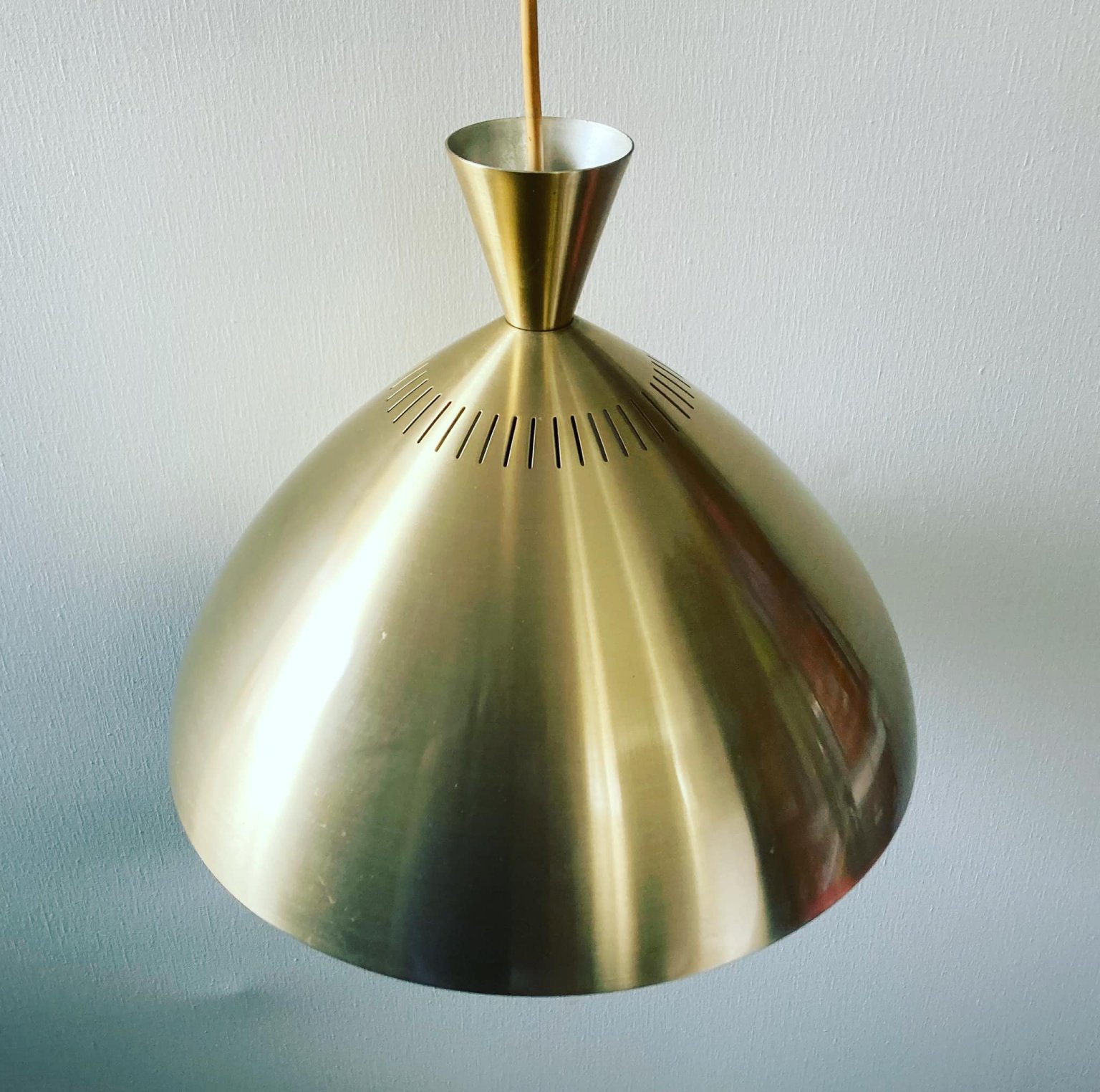 Messing lampe No 2 - Retro-Shoppen.DK