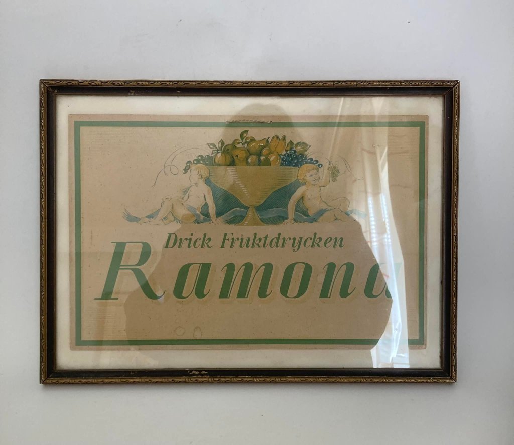 Vintage Svensk frugtdrik reklame - Retro-Shoppen.DK